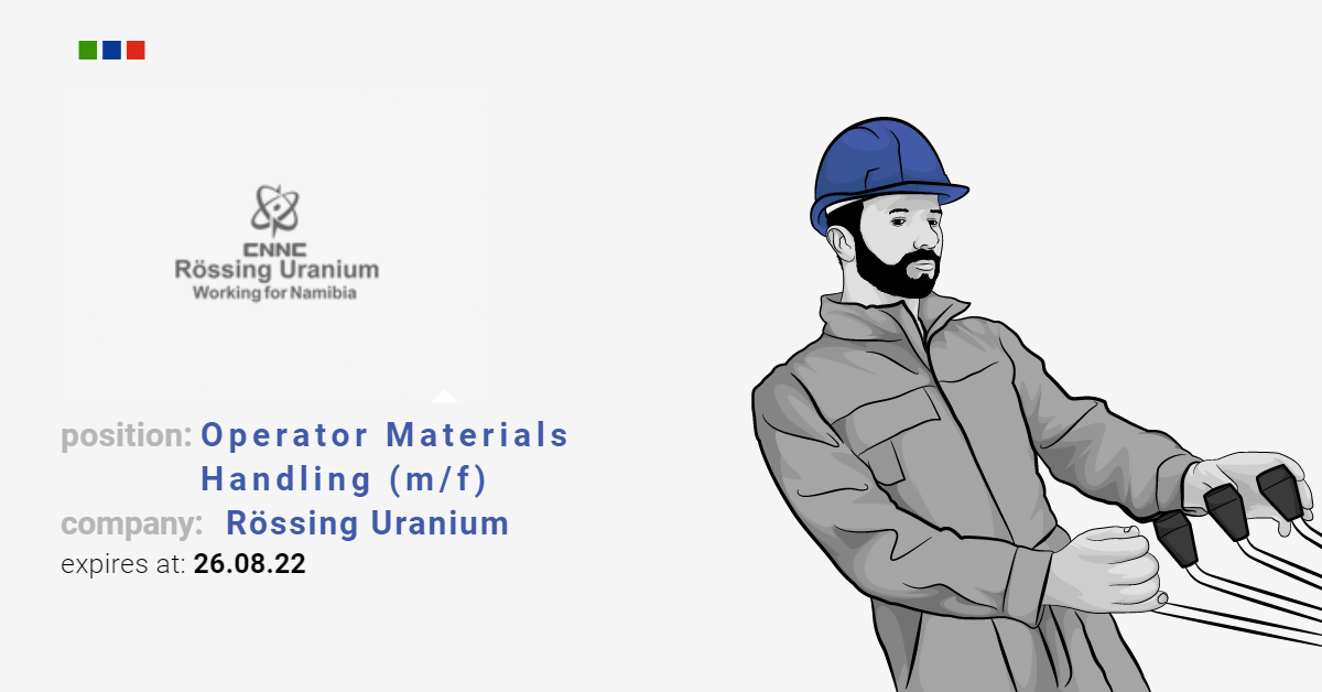 Rössing Uranium: Operator Materials Handling (m/f), Arandis - Working.co.na