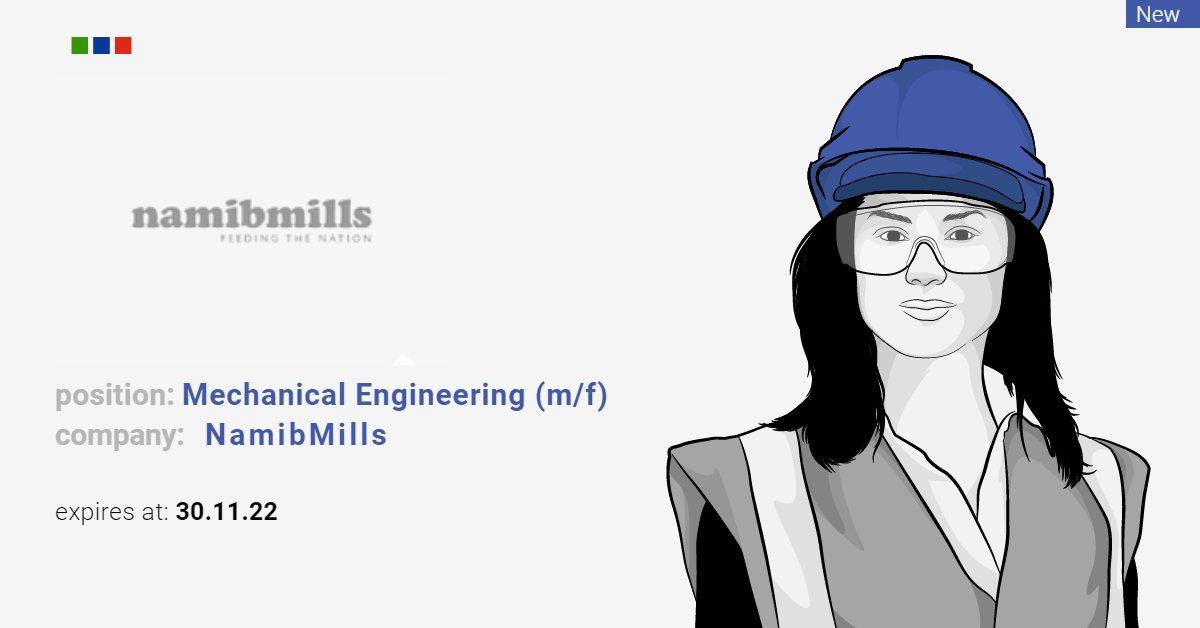 NamibMills: Mechanical Engineering (m/f), Windhoek - Working.co.na