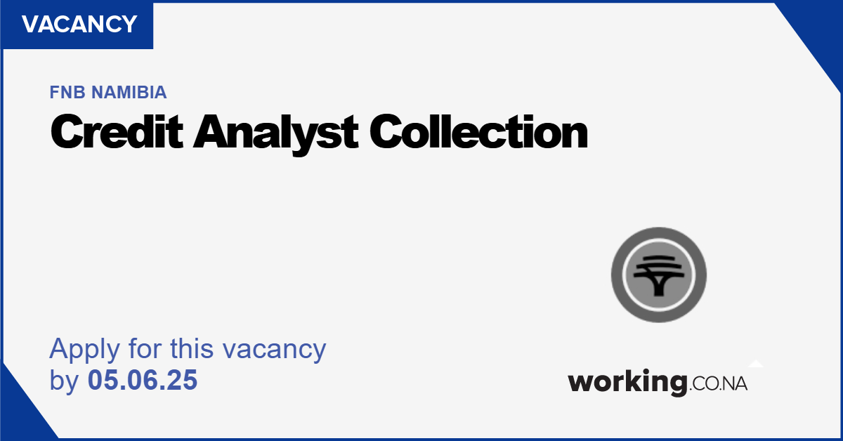 FNB NAMIBIA: Credit Analyst Collection, Windhoek - Working.co.na